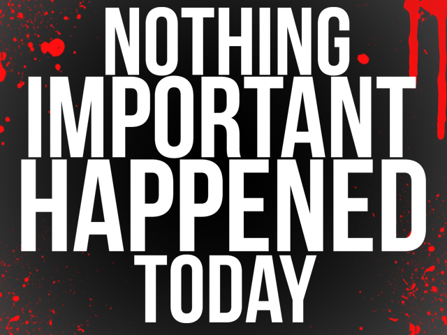 Nothing Important Happened Today - SFX and VFX Budget | Indiegogo