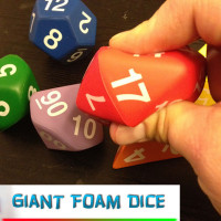 Giant 2 Inch Soft Foam Polyhedral Dice Set | Indiegogo