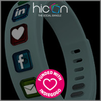 Hicon smartwristband with social network icons | Indiegogo
