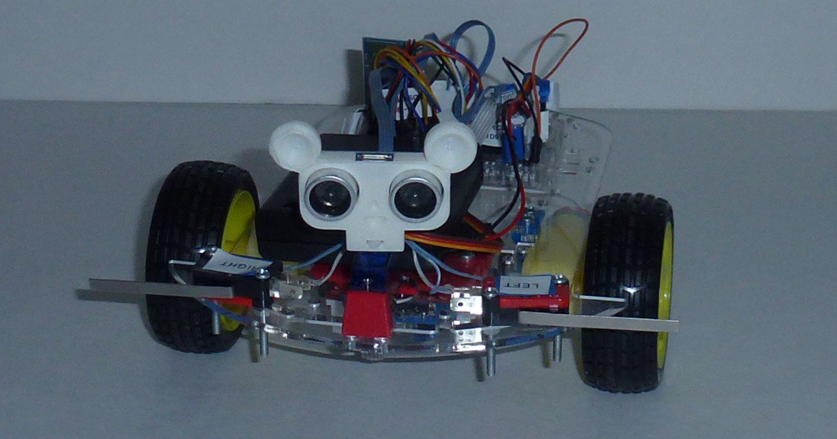 Easy assembly Arduino ultrasonic robot 3 wheel car | Indiegogo
