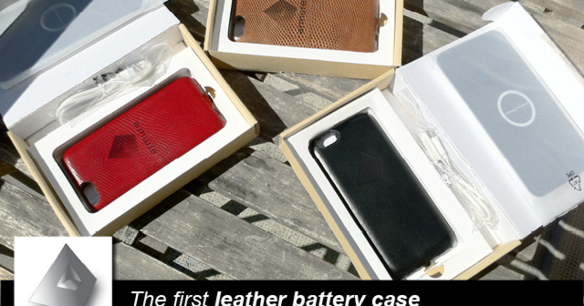 The first leather wireless charging battery case! | Indiegogo