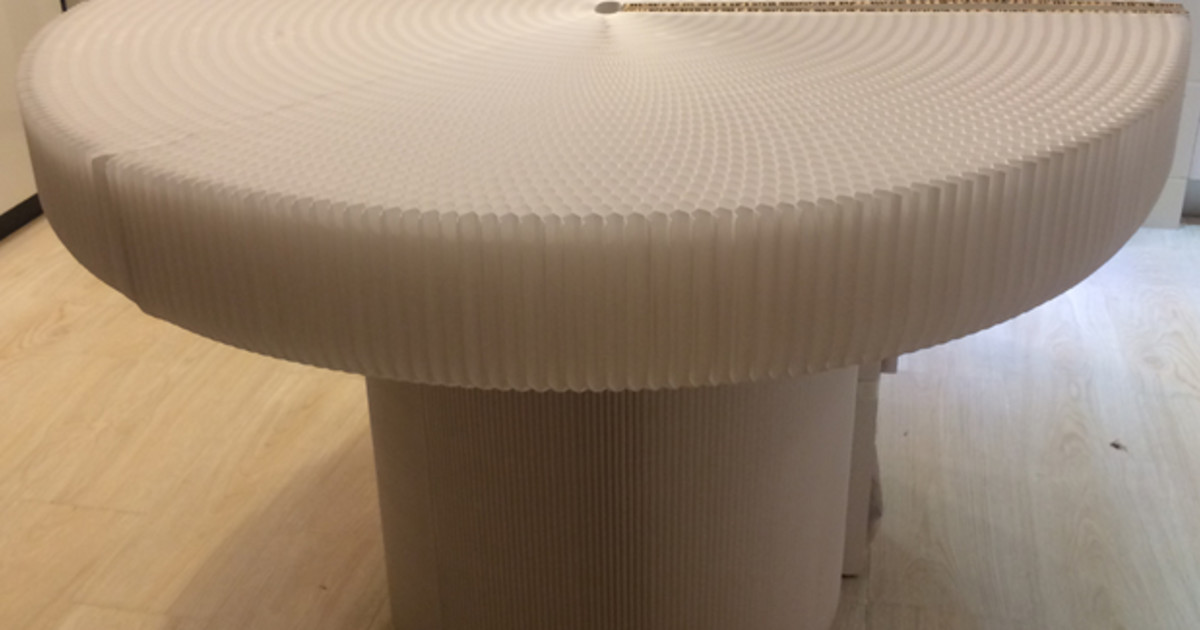 Space saving: Stylish foldable paper table | Indiegogo