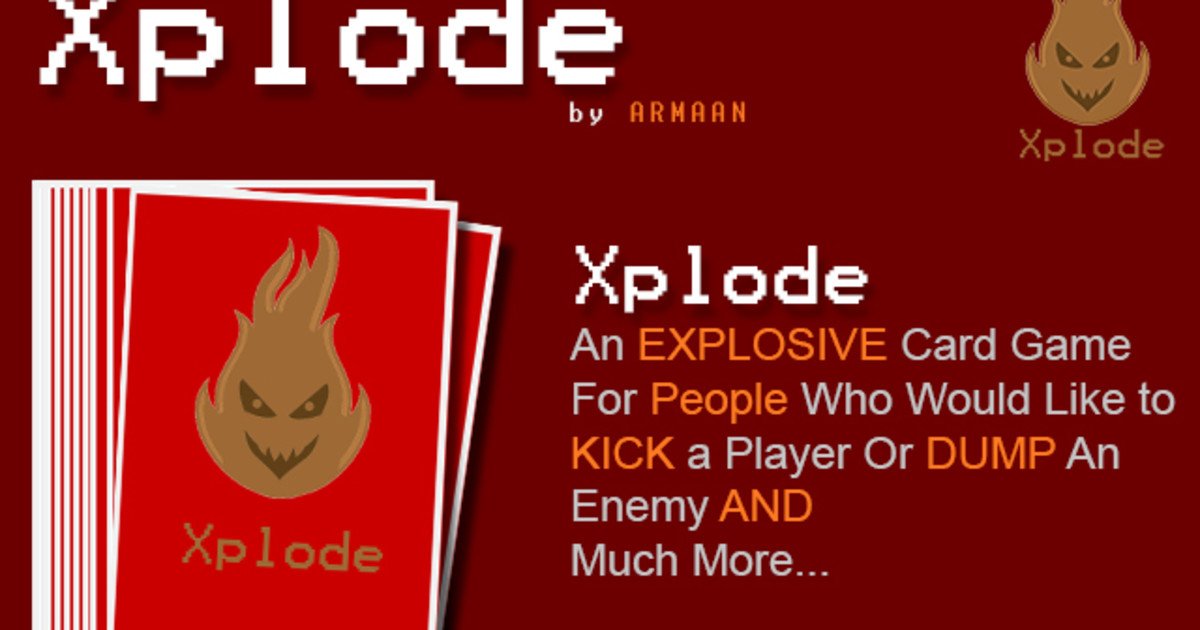 Xplode - An Explosive Card Game | Indiegogo