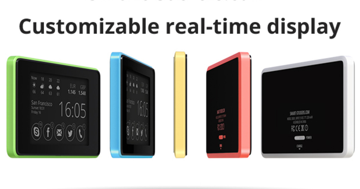 Smart Sticker. Customizable real-time display. | Indiegogo