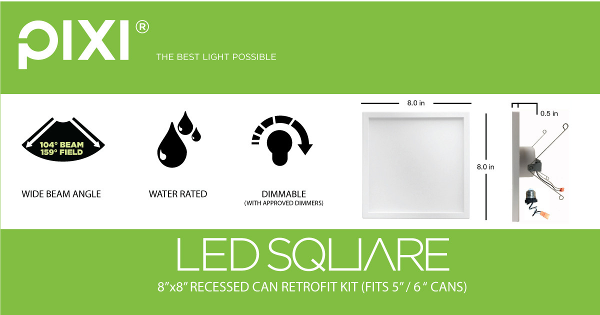 LED Square Light Retrofit for Recessed Cans | Indiegogo