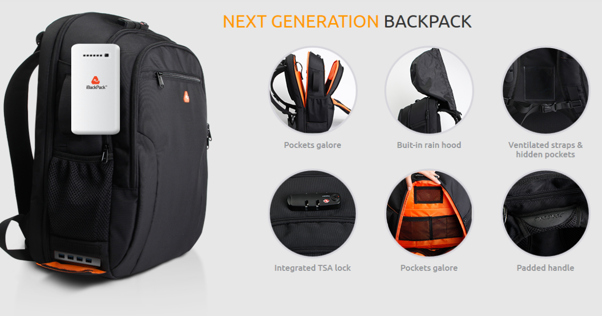 iBackPack - WiFi, Ultra-Thin & Powerful Batteries | Indiegogo