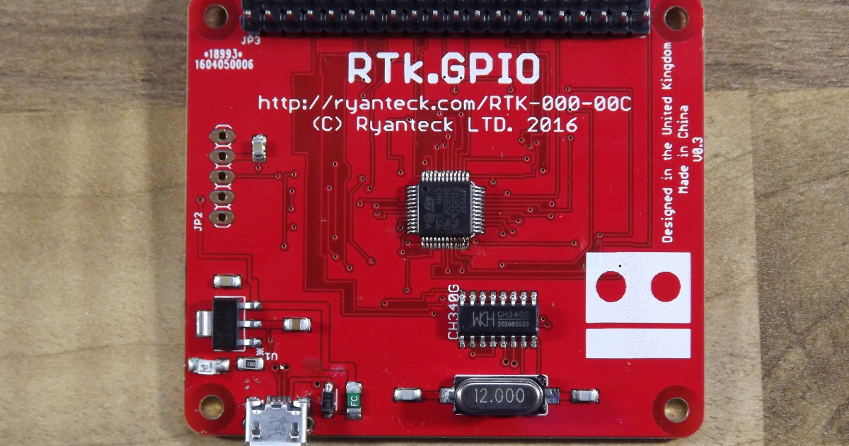RTK.GPIO a USB Raspberry Pi Compatible GPIO Header | Indiegogo