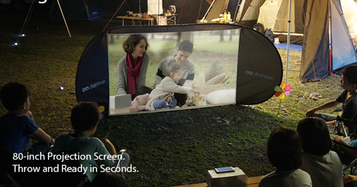 Magic Screen: Freestanding Popup Projection Screen | Indiegogo