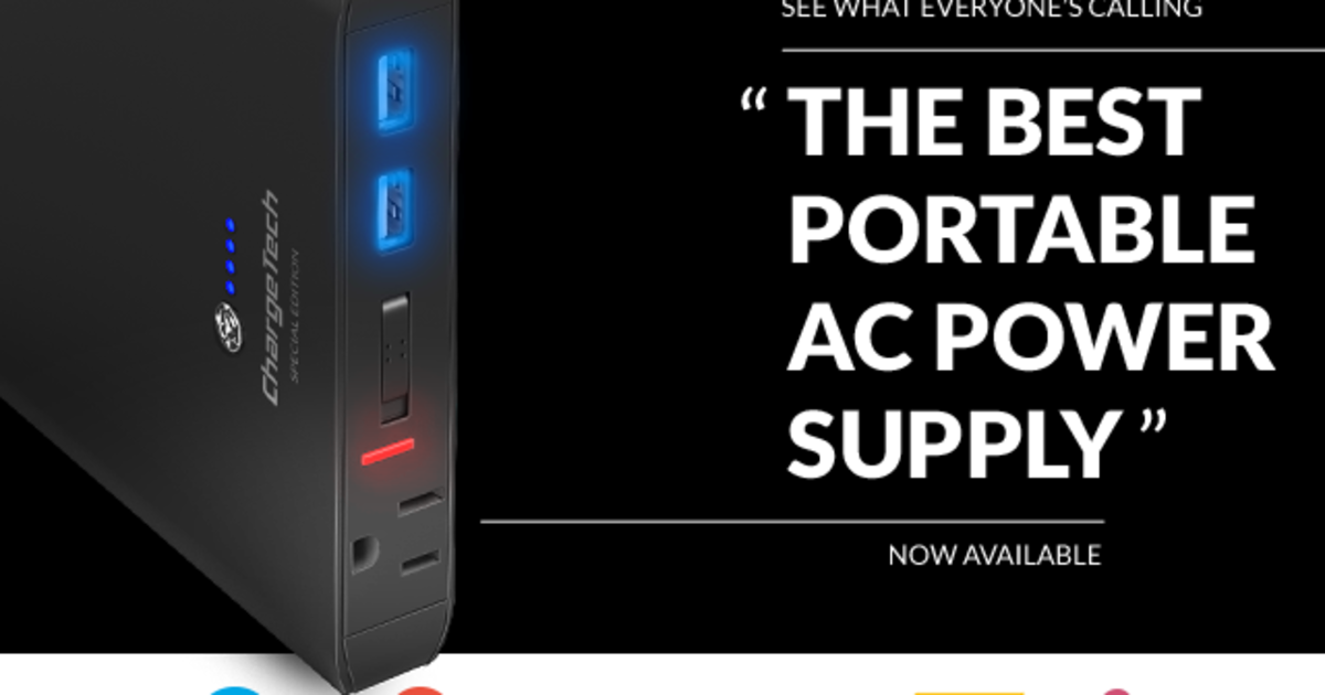 World's Smallest Portable Power Outlet- ChargeTech | Indiegogo