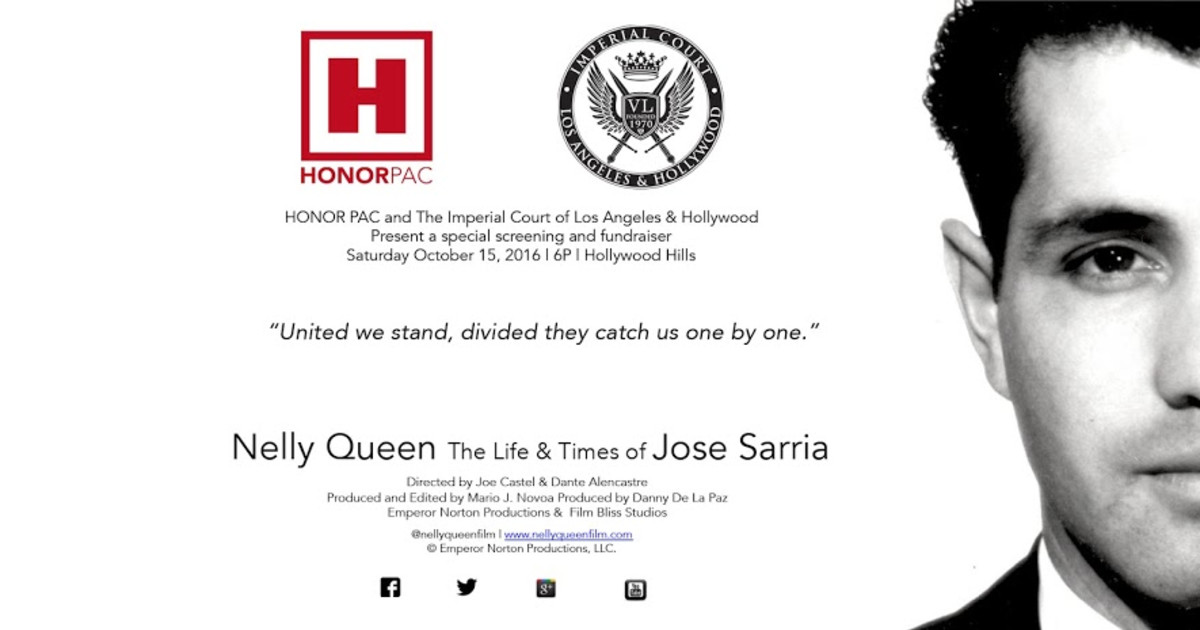 Nelly Queen : The Life and Times of Jose Sarria | Indiegogo