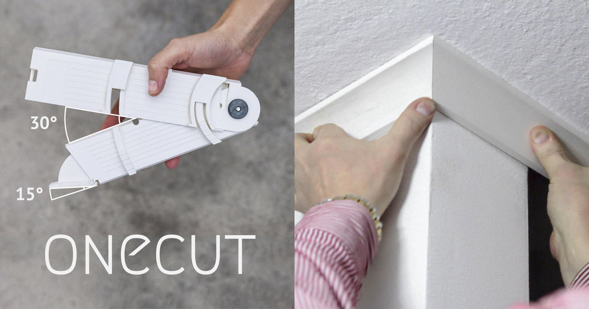 ONECUT Crown Molding Tool - Patented Technology | Indiegogo