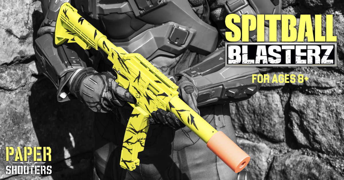 Spitball Blasterz : Fire Paper Ammo Up To 65 FT! | Indiegogo