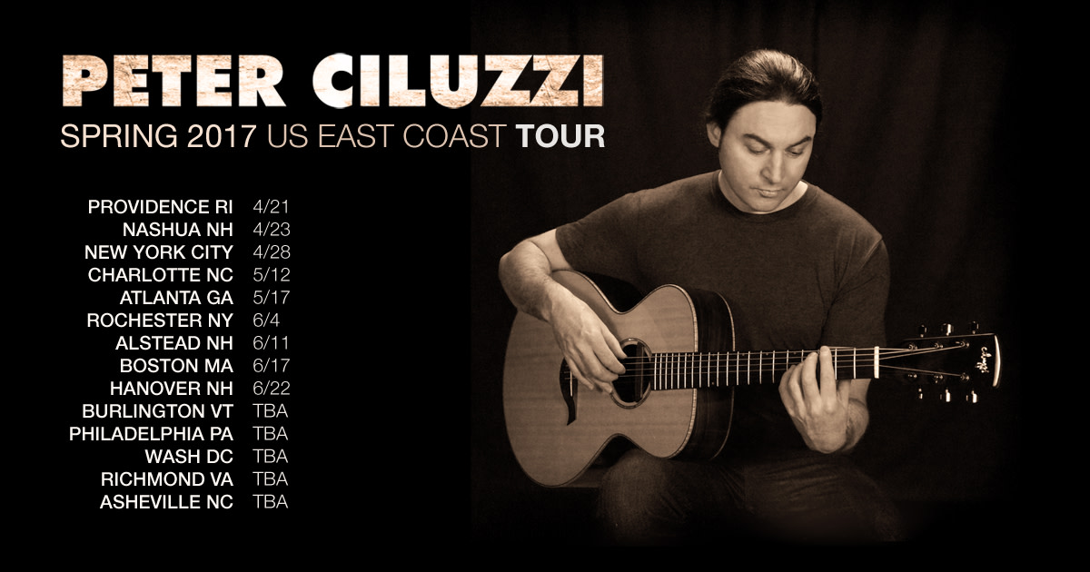 Peter Ciluzzi Spring 2017 US East Coast Tour | Indiegogo