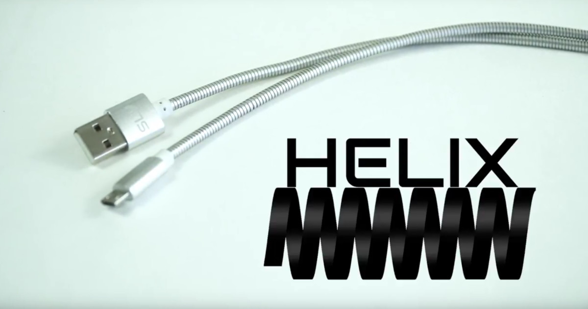 Helix - Armor Plated Charging Cable | Indiegogo