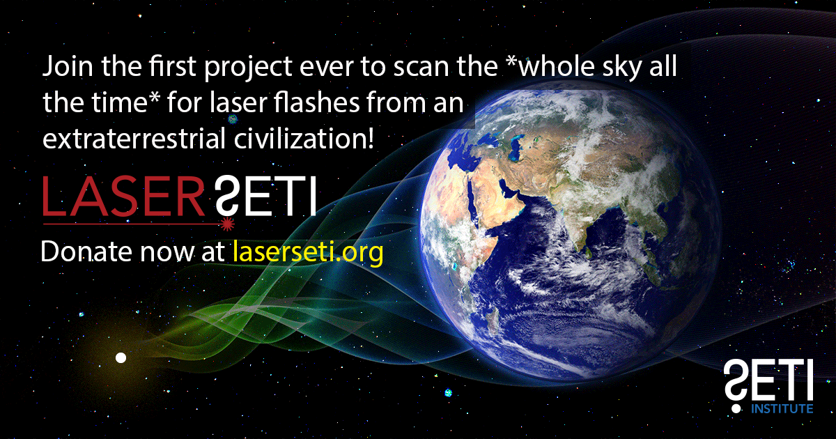 Laser SETI: First Ever All-Sky All-the-Time Search | Indiegogo