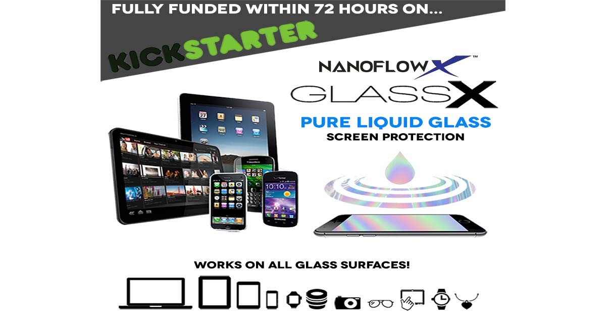 GlassX - Real Liquid Glass Screen Protection | Indiegogo
