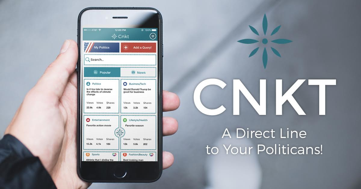 CNKT: A Direct Line to Your Politicians *App* | Indiegogo
