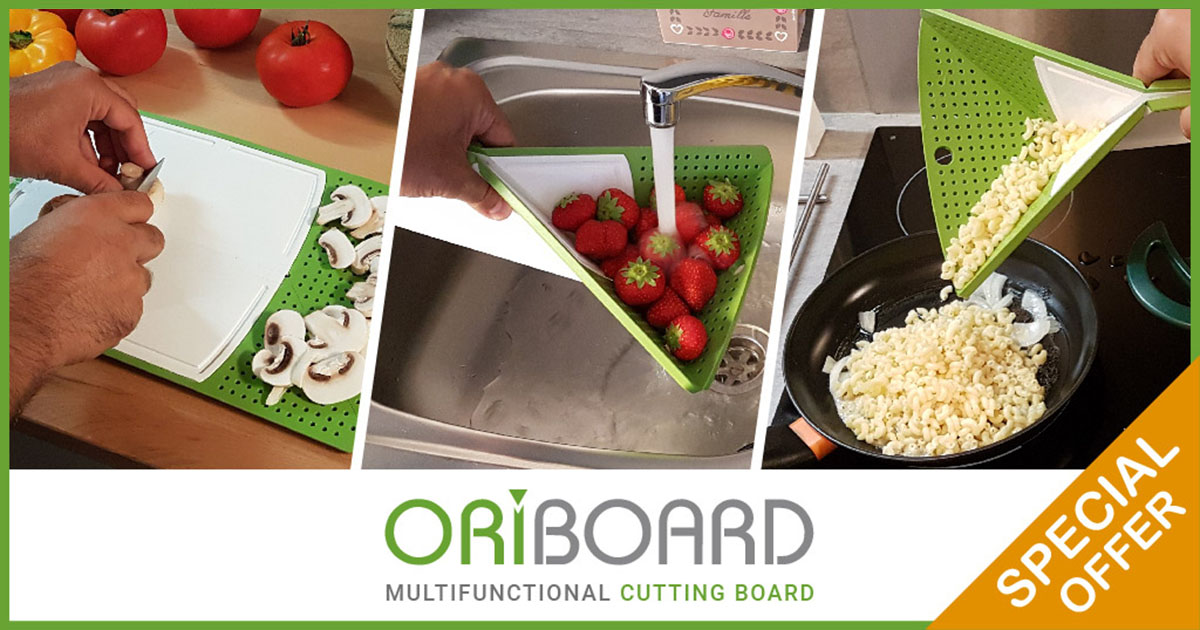 Oriboard : the origami multifunction cutting board | Indiegogo