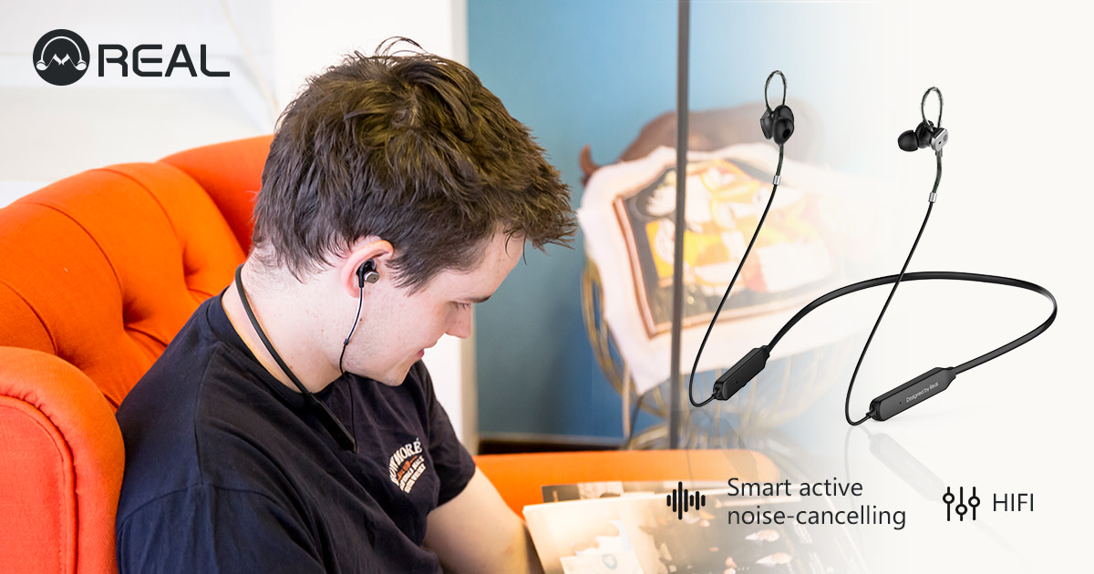 REAL: Bluetooth Active Noise-cancelling Earphones | Indiegogo