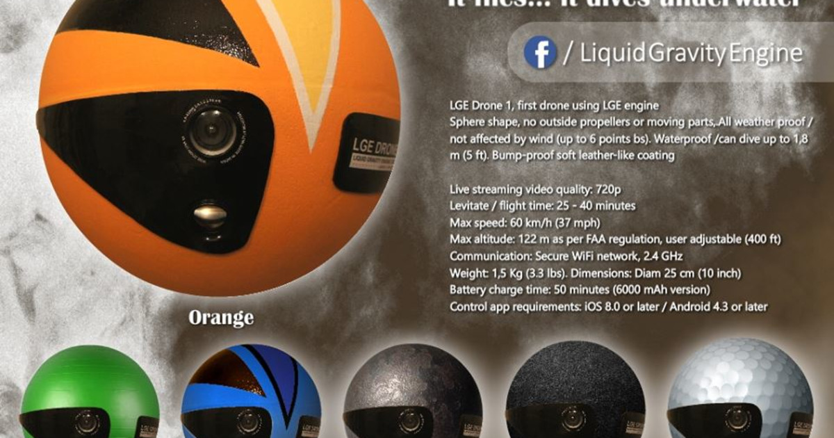 Antigravity Drone - LGE - first in the world | Indiegogo