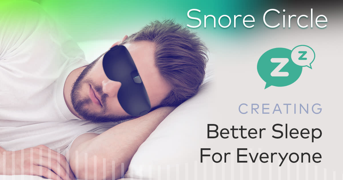 Snore Circle - Smart Anti-Snoring Eye Mask | Indiegogo