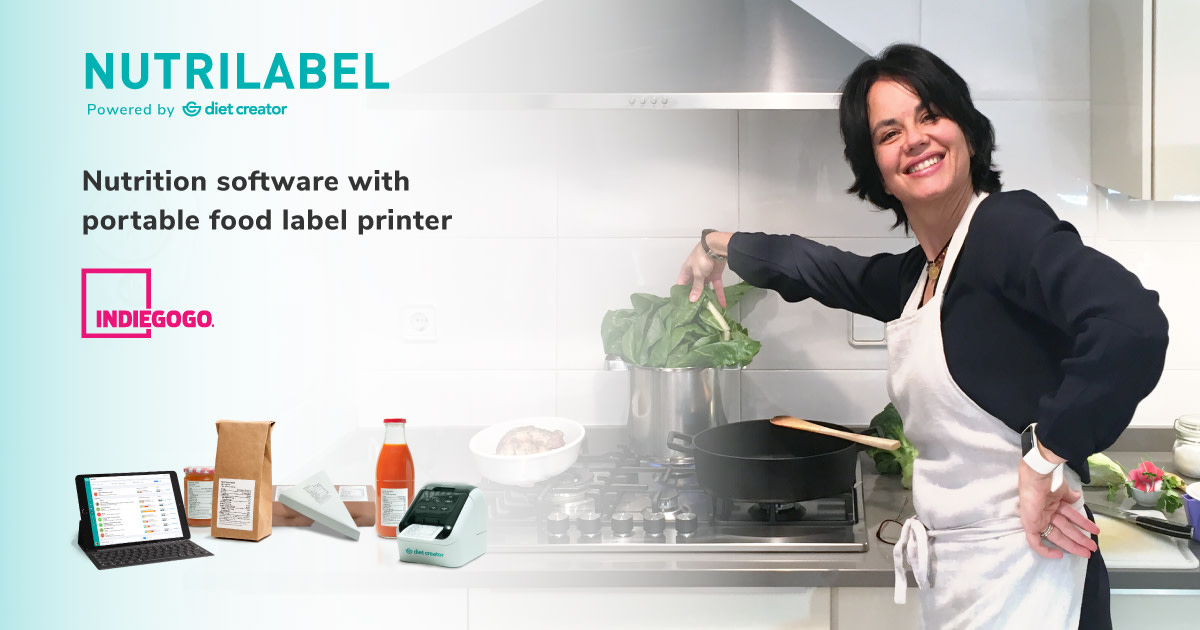NutriLabel: Nutrition software and label printer | Indiegogo