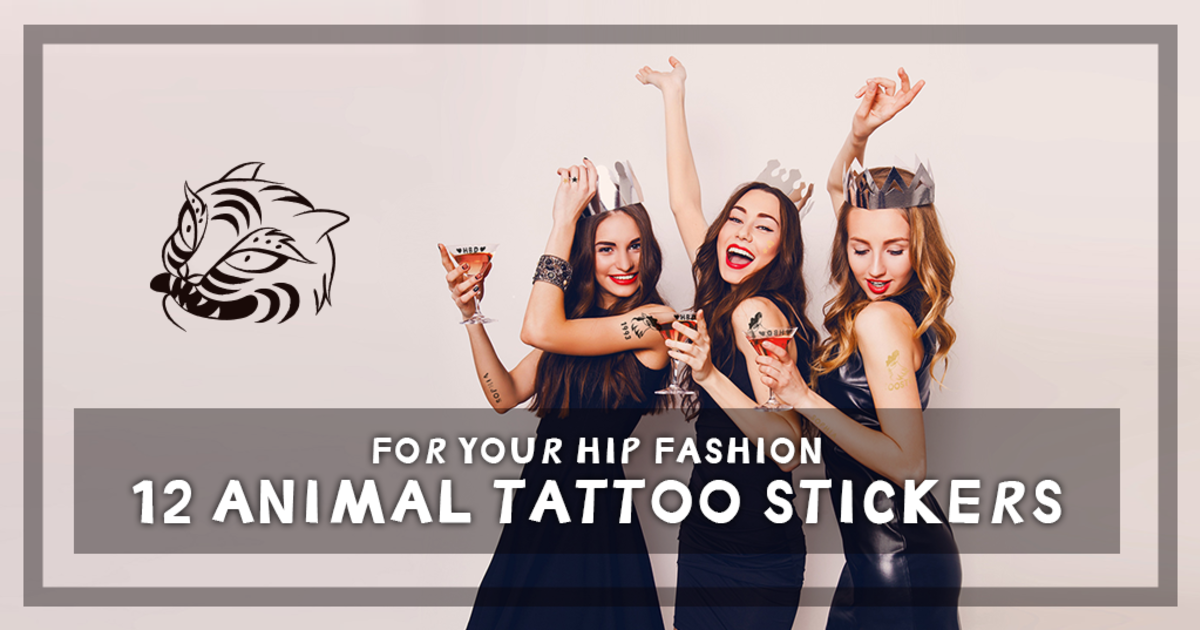 12 Animal Tattoo Stickers For Your Hip Fashion! | Indiegogo