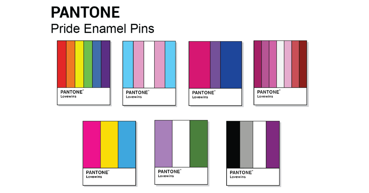Pantone Lgbt Pride Enamel Pins Indiegogo