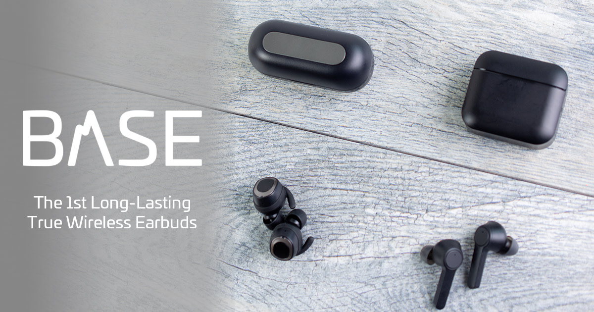 BASE: The First Long Lasting True Wireless Earbuds | Indiegogo