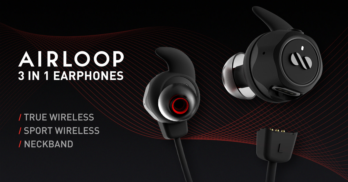 AirLoop: The First 3-In-1 Convertible Earbuds | Indiegogo