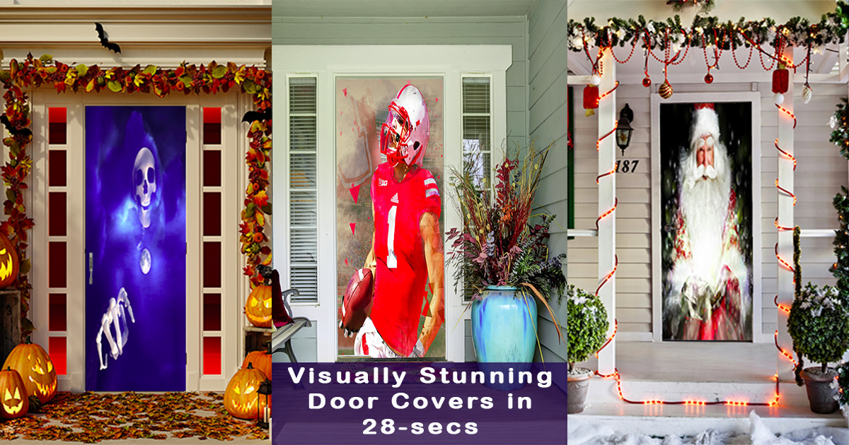 DoorFoto: Stunning door covers with 28-sec install | Indiegogo