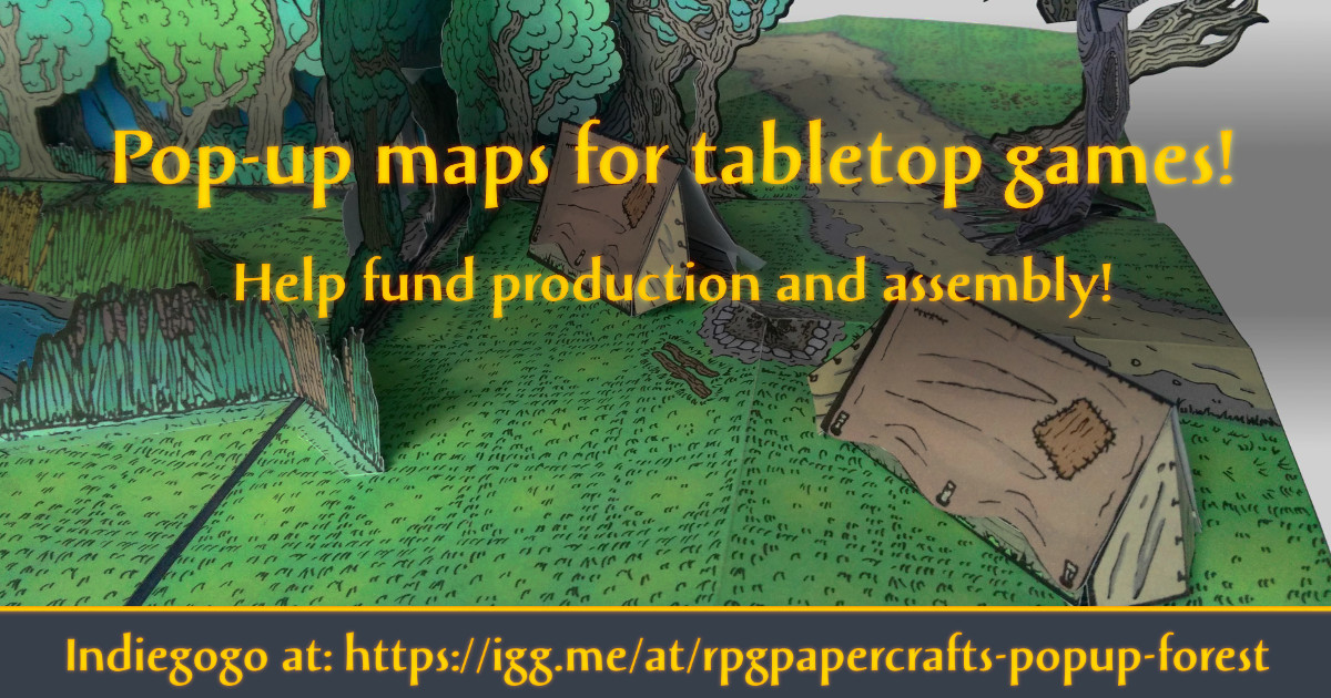 Pop-up maps for tabletop role-playing games | Indiegogo