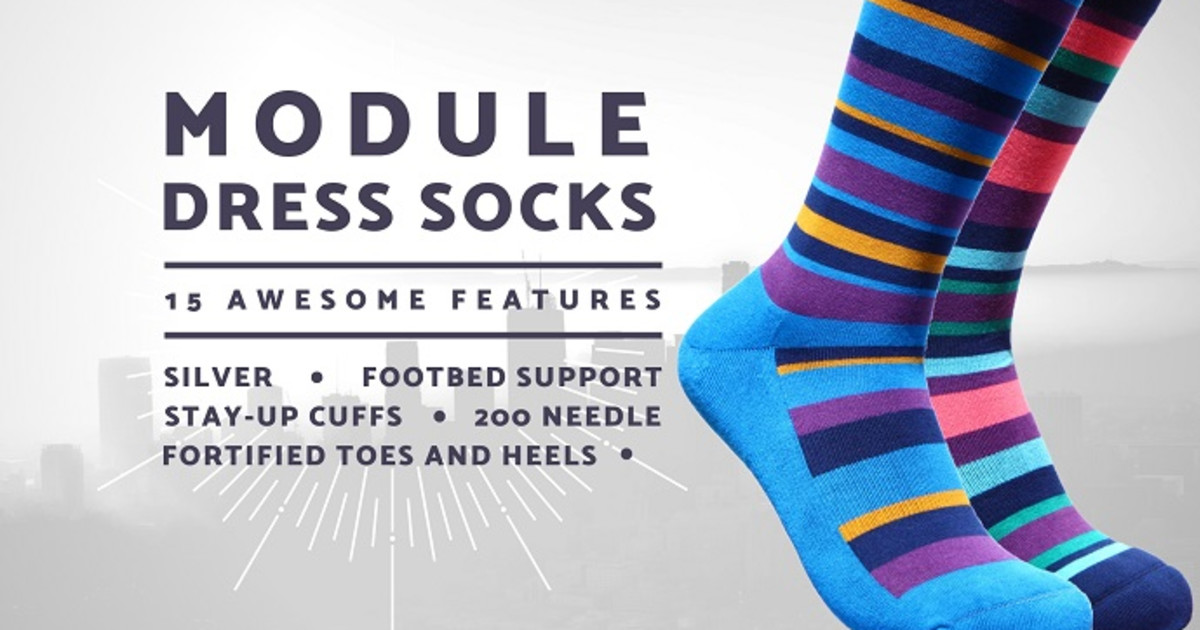 Ultra-High Tech Dress Socks with 15 Features | Indiegogo