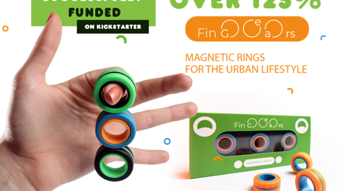 FinGears magnetic rings - anti-stress game fidget | Indiegogo