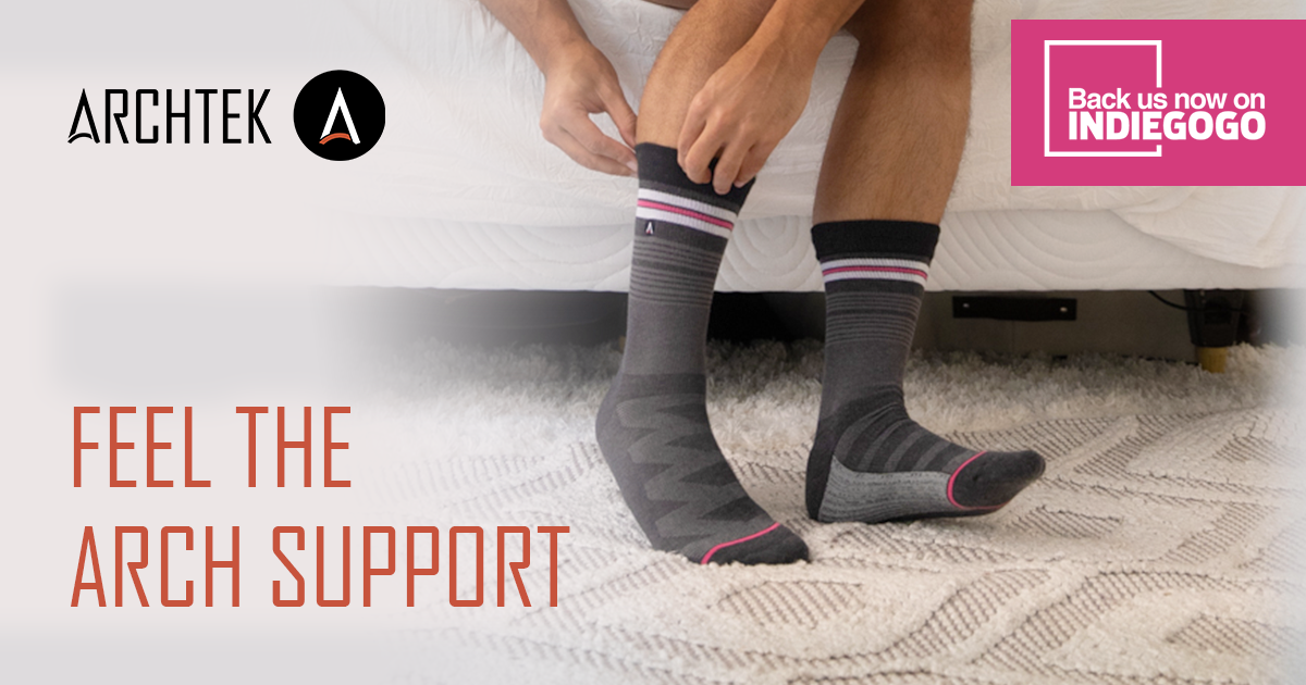 ArchTek Socks: Stylish Design & Arch Support Tech | Indiegogo