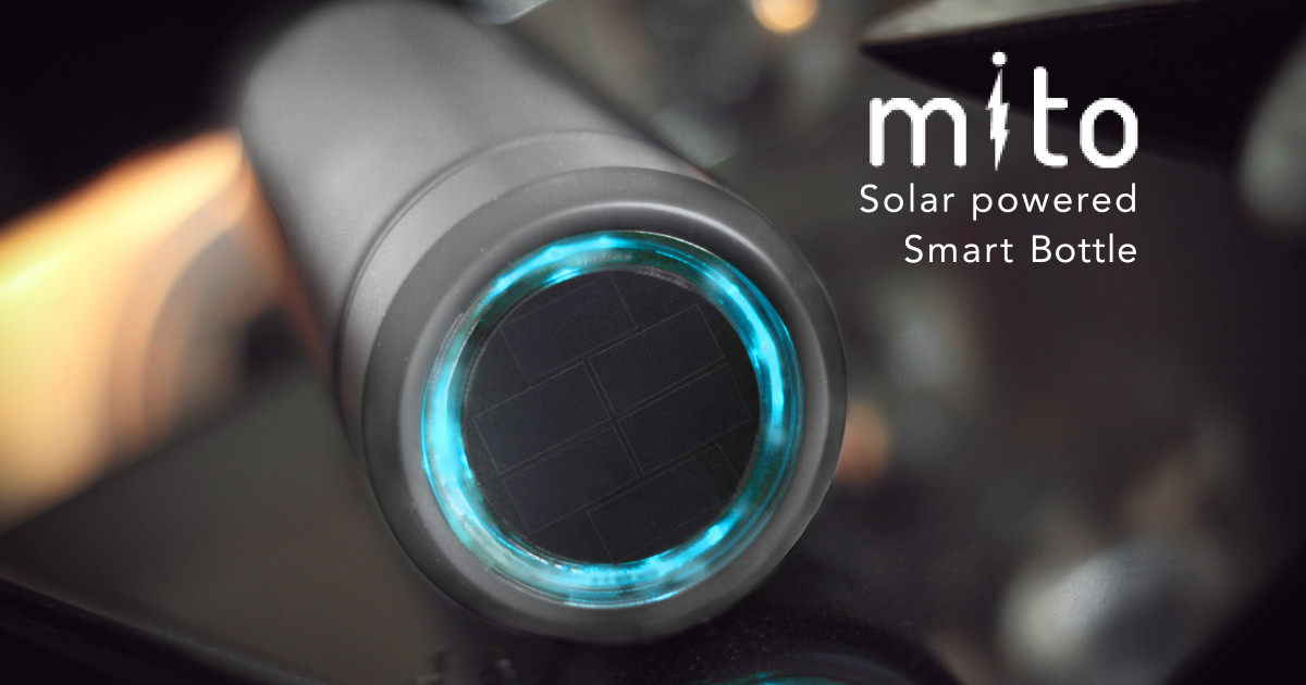 MiTo - Solar Powered Smart Water Bottle | Indiegogo