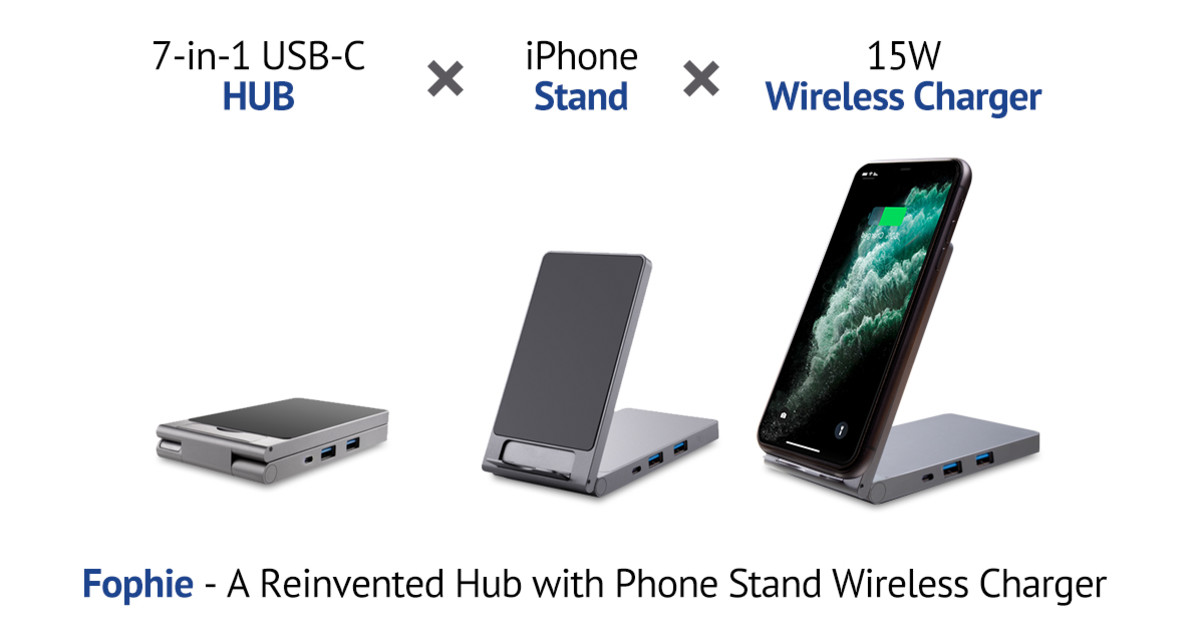 A 7-in-1 USB-C Hub & 15W Qi Wireless Charger Stand | Indiegogo