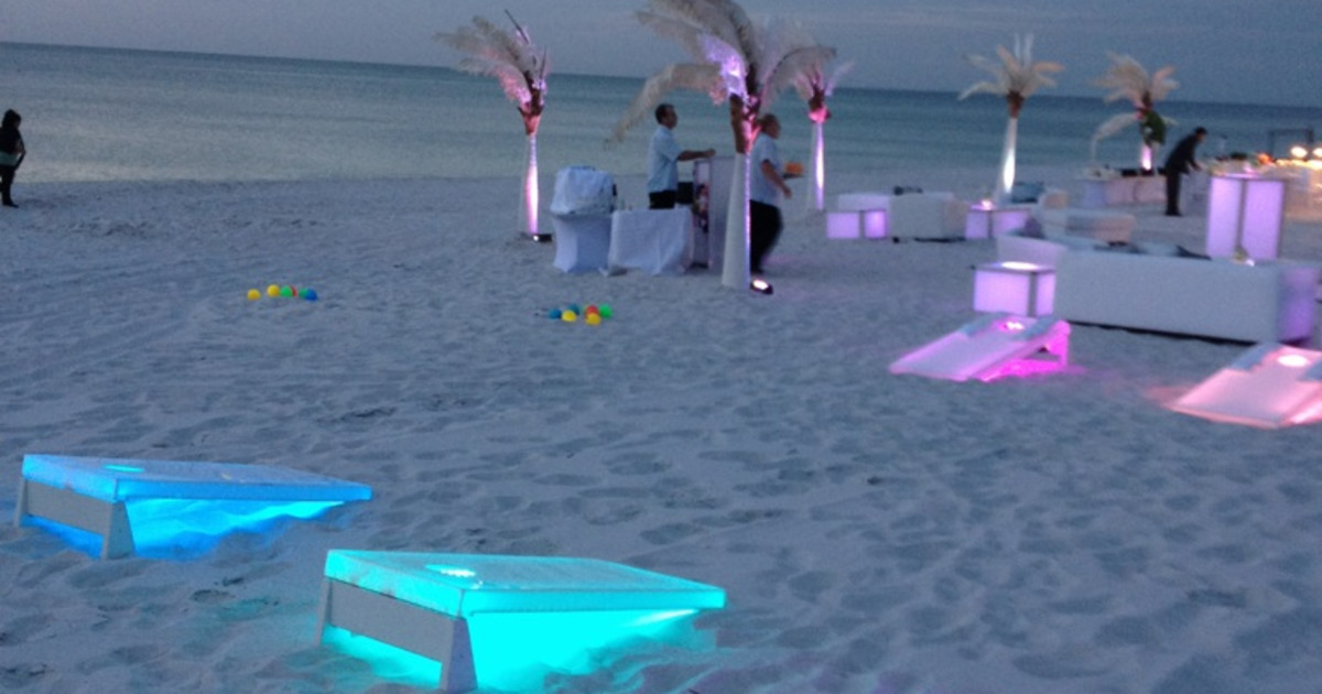 Light Up Cornhole Bag Toss Game Boards | Indiegogo