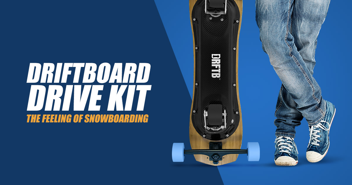 Driftboard drive kit - The feeling of snowboarding | Indiegogo