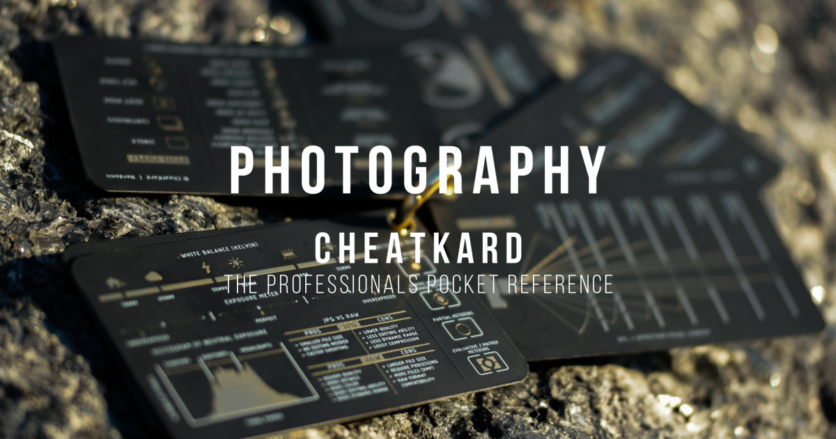 CheatKard - Photography Reference Cards | Indiegogo