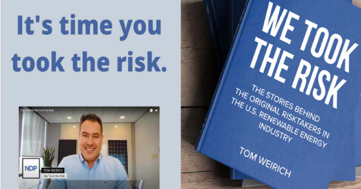 We Took the Risk by Tom Weirich | Indiegogo