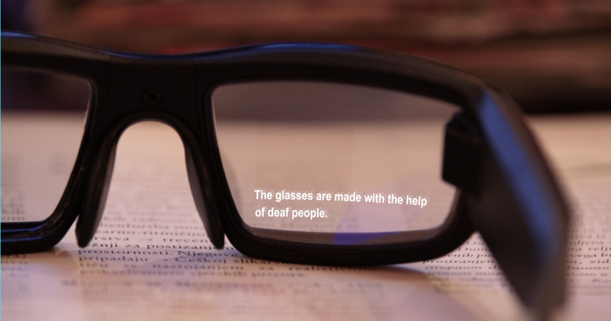 Voicee Smart Ai Glasses For Deaf People Indiegogo 8898
