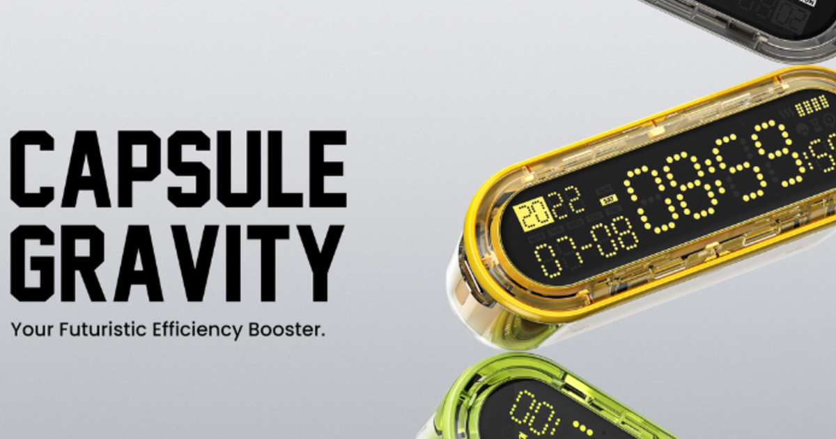 Capsule Gravity: Futuristic Efficiency Booster | Indiegogo