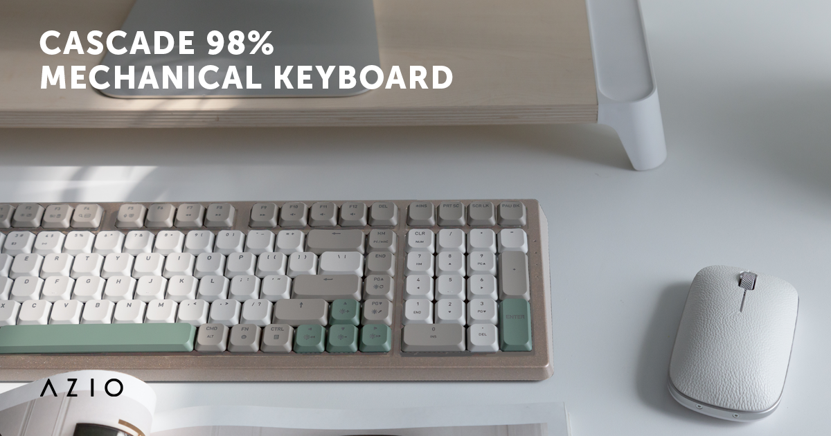 AZIO Cascade 98 Full Size Mechanical Keyboard | Indiegogo