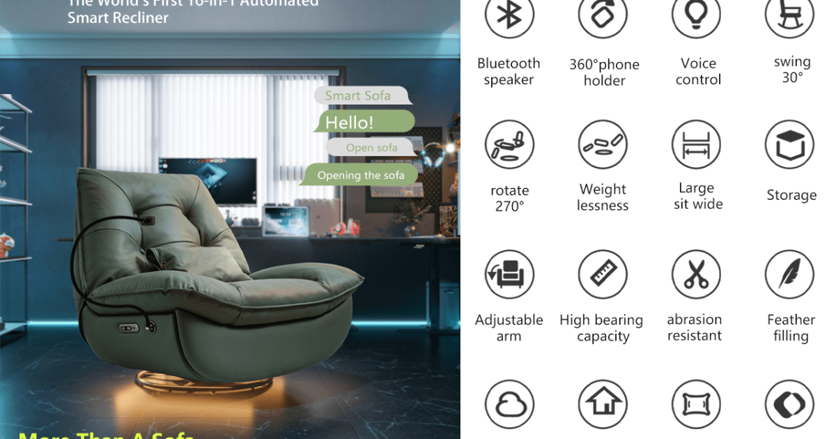 World's 1st 16in1 Automated Recliner-By Sitjoy | Indiegogo