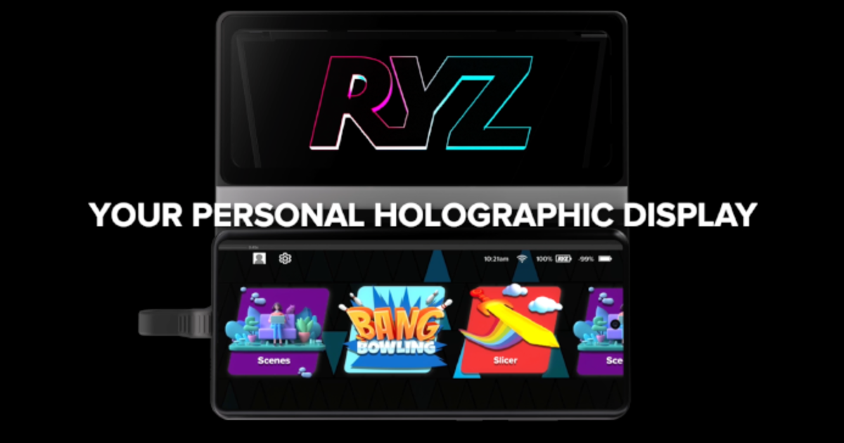RYZ: The First Personal Holographic Mobile Display | Indiegogo