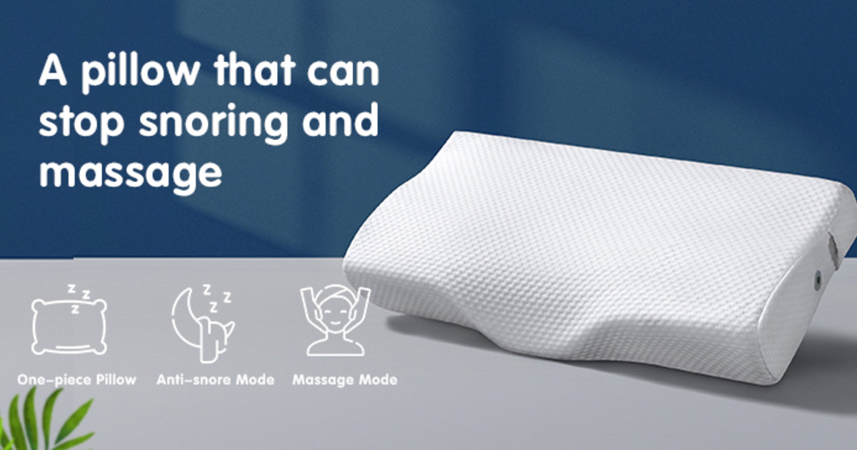 A pillow that can stop snoring and massage | Indiegogo