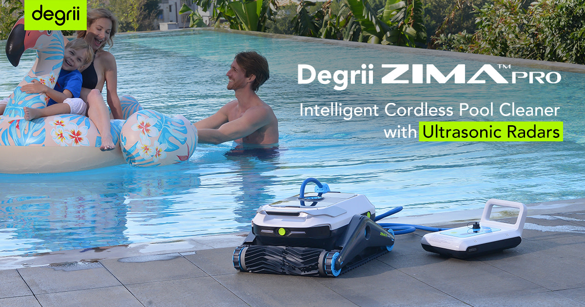 Degrii Zima Pro - Ultrasonic Radar Pool Cleaner | Indiegogo