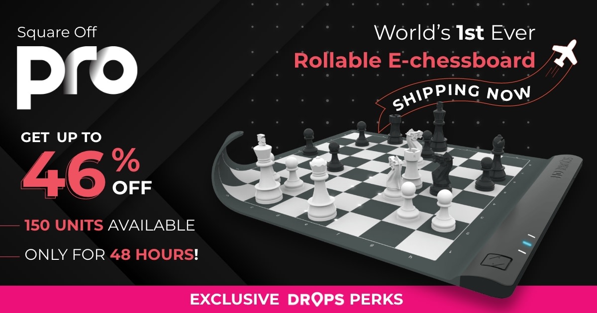 Square Off PRO - World's 1st Rollable E-Chessboard | Indiegogo