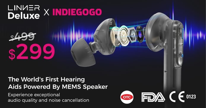 LINNER Deluxe: Top Hearing Aids with Best Speakers | Indiegogo